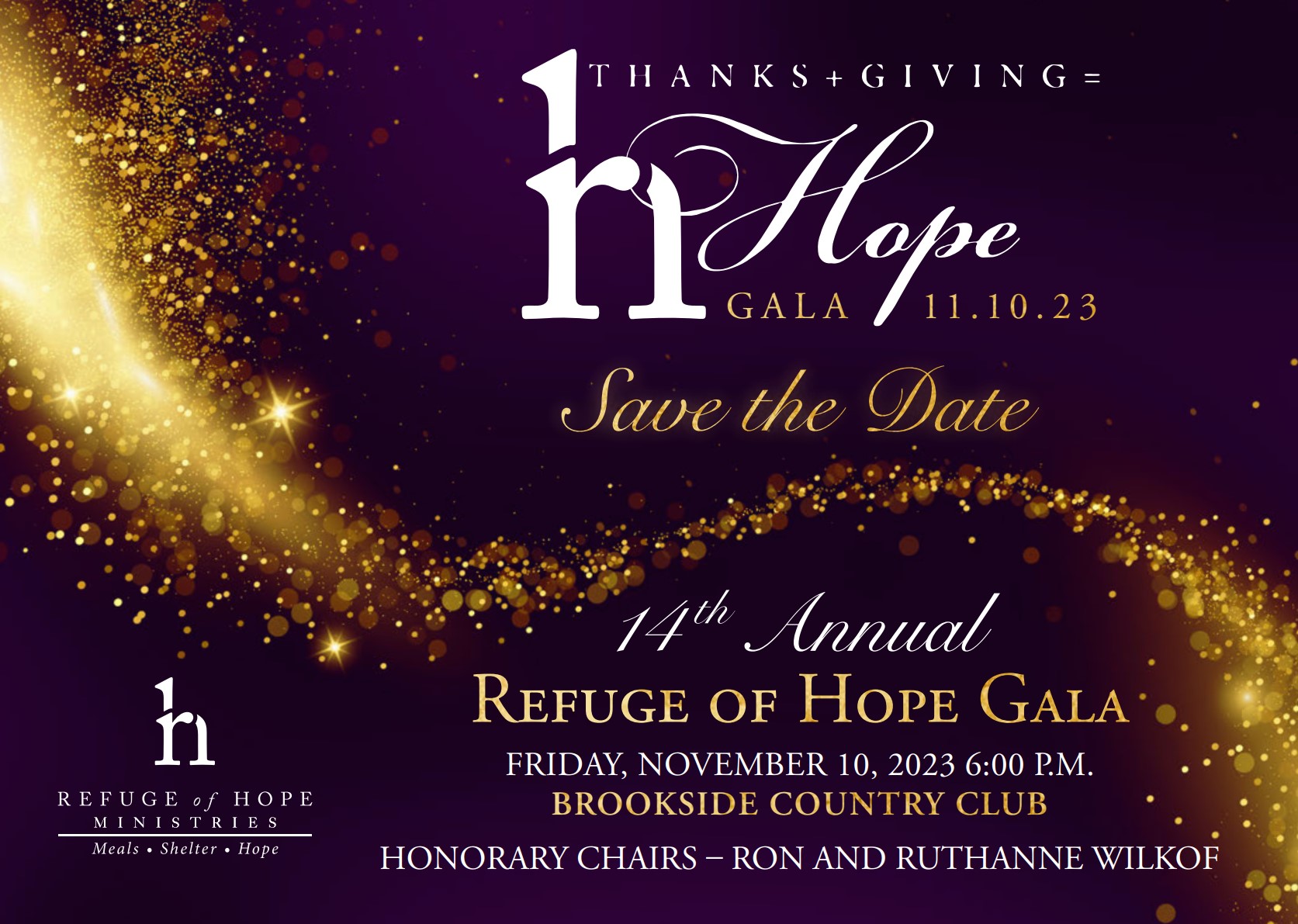 Thanks + Giving = Hope Gala | Refuge of Hope